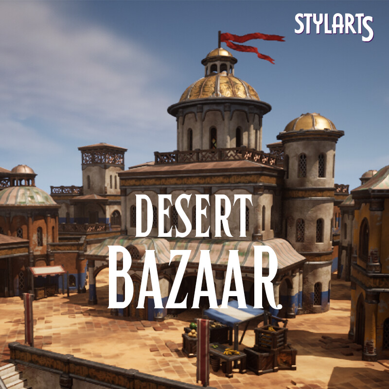 ArtStation - Stylized Desert Bazaar