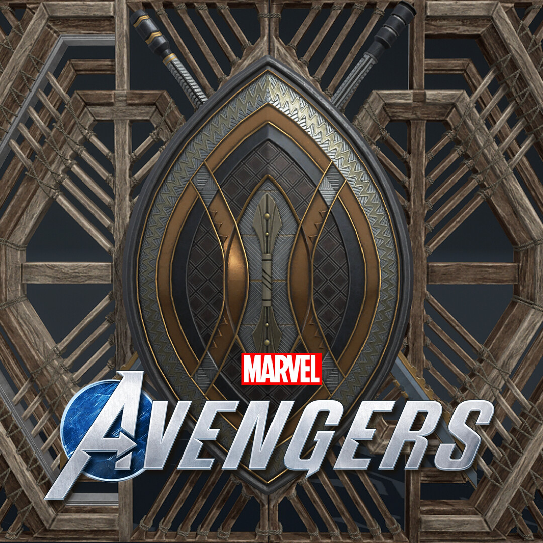 ArtStation - Wakanda ancient shield and wall