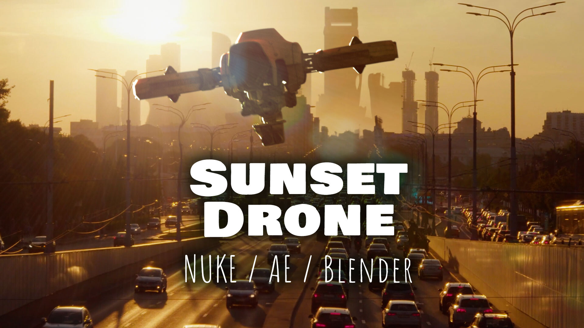 Vincent MacTiernan - Sunset Drone Over Highway