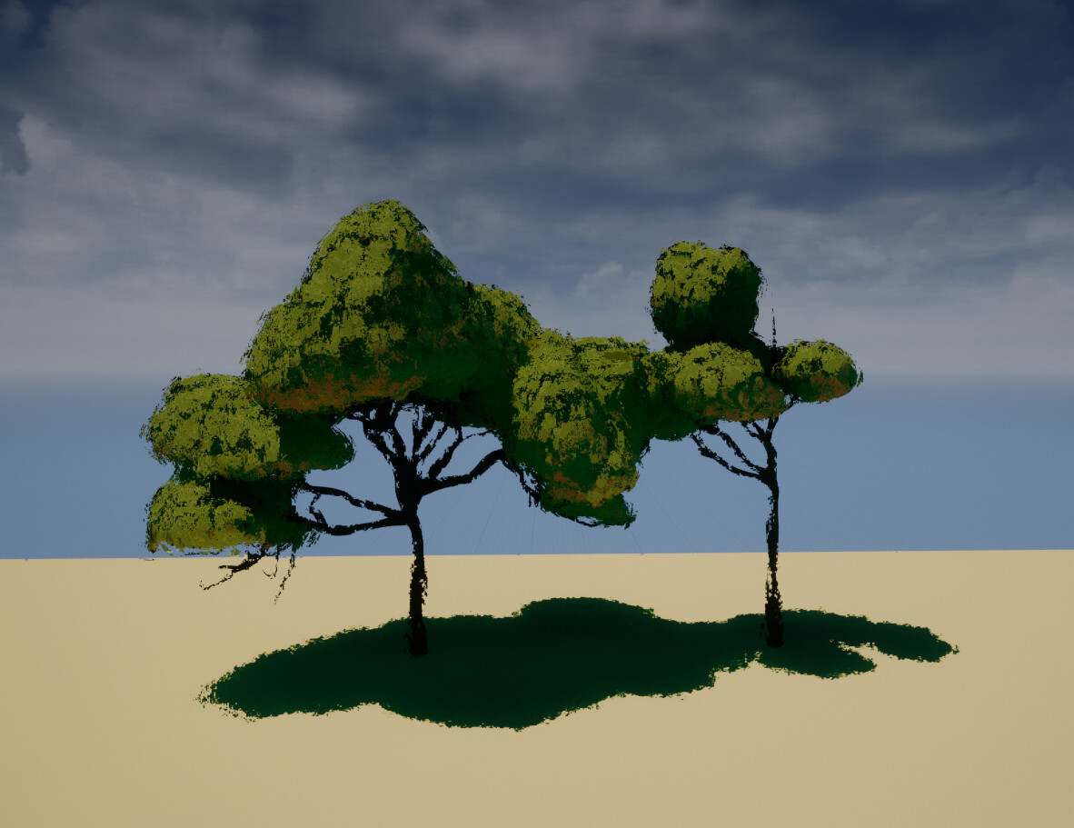 ArtStation - Procedural Stylized Trees for Unreal