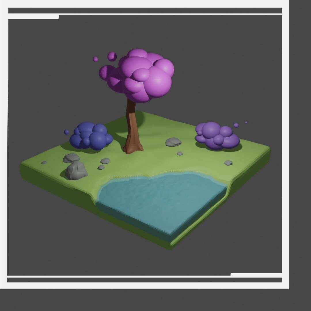 ArtStation - Just a random 3D piece | Просто рандомный 3D кусок