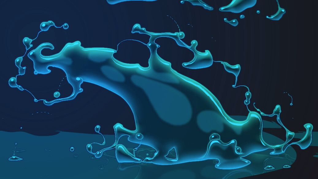 ArtStation - 2D LIQUID FLOW VFX ANIMATION