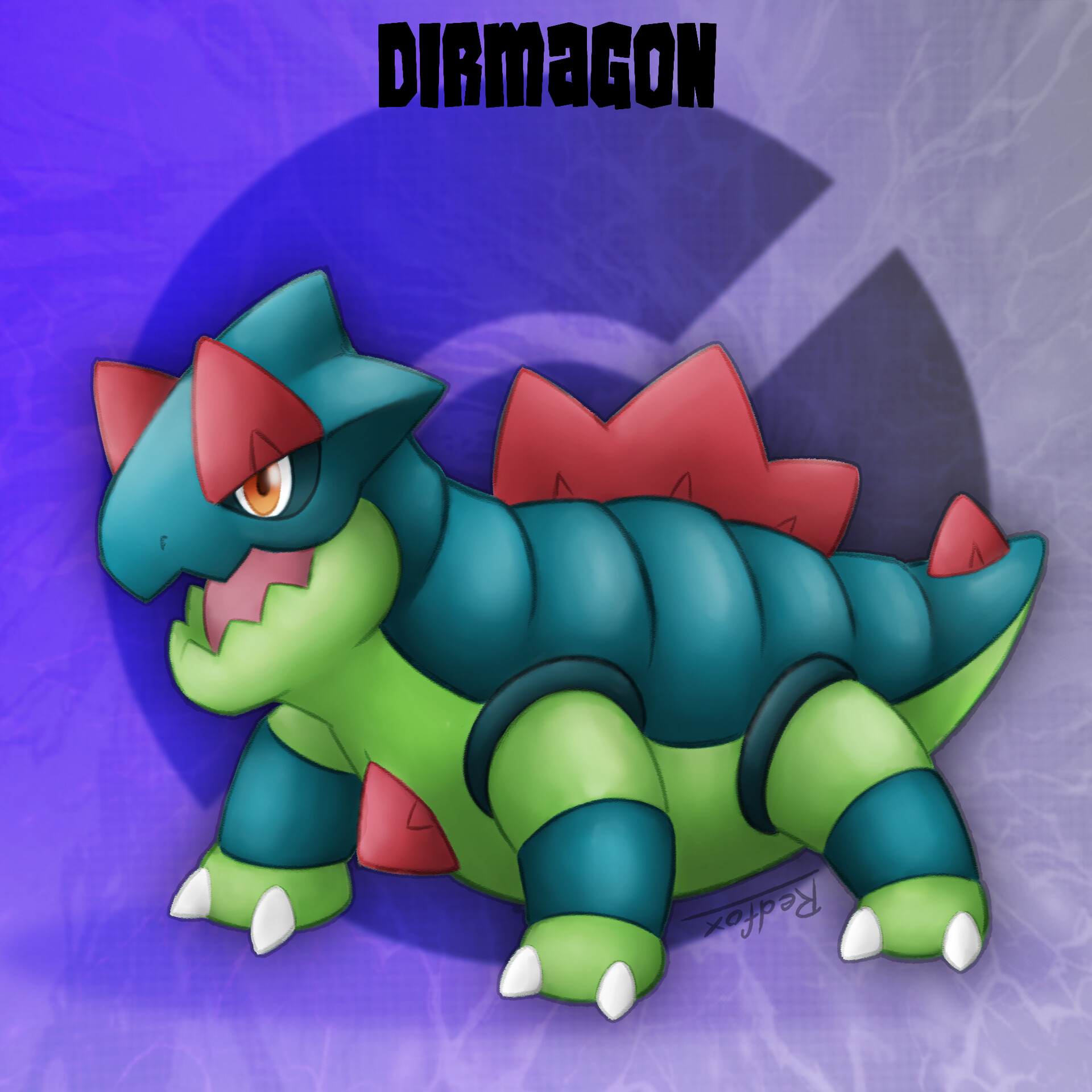 Redfox The Kitsune - Artwork Pokemon VP - Dirmagon (FR)