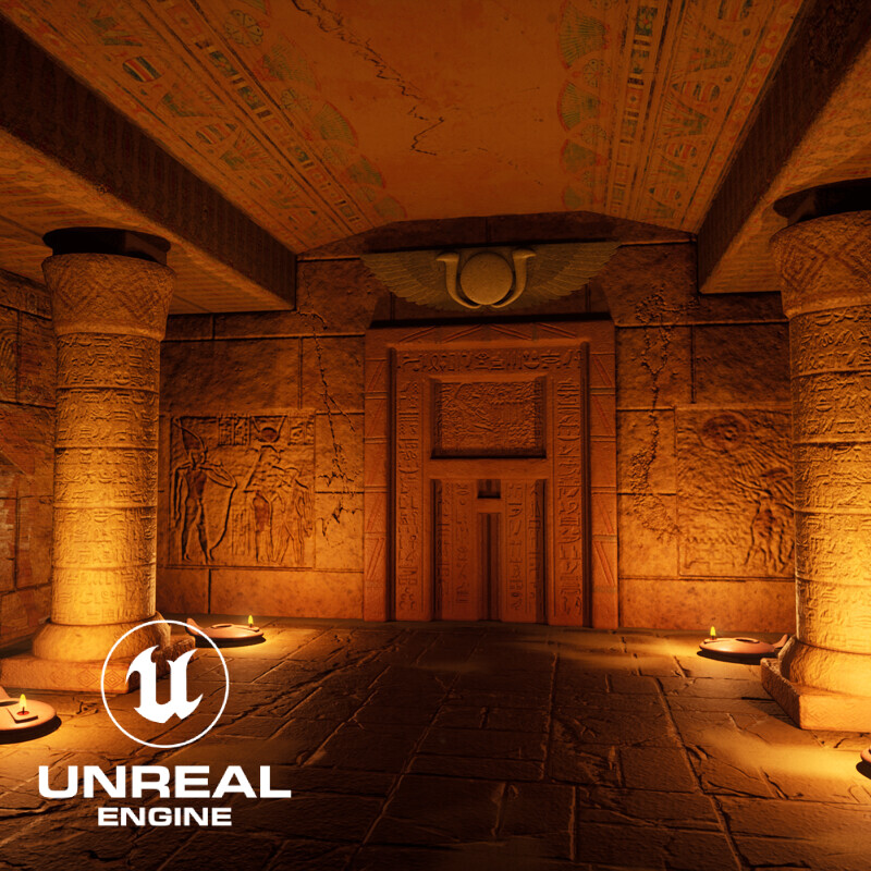 ArtStation - Egypt Temple Interior