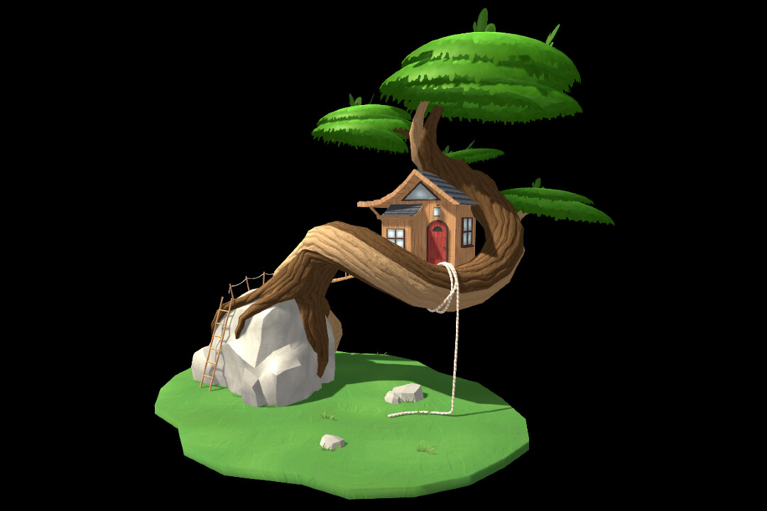 ArtStation - Tree house - 3D model