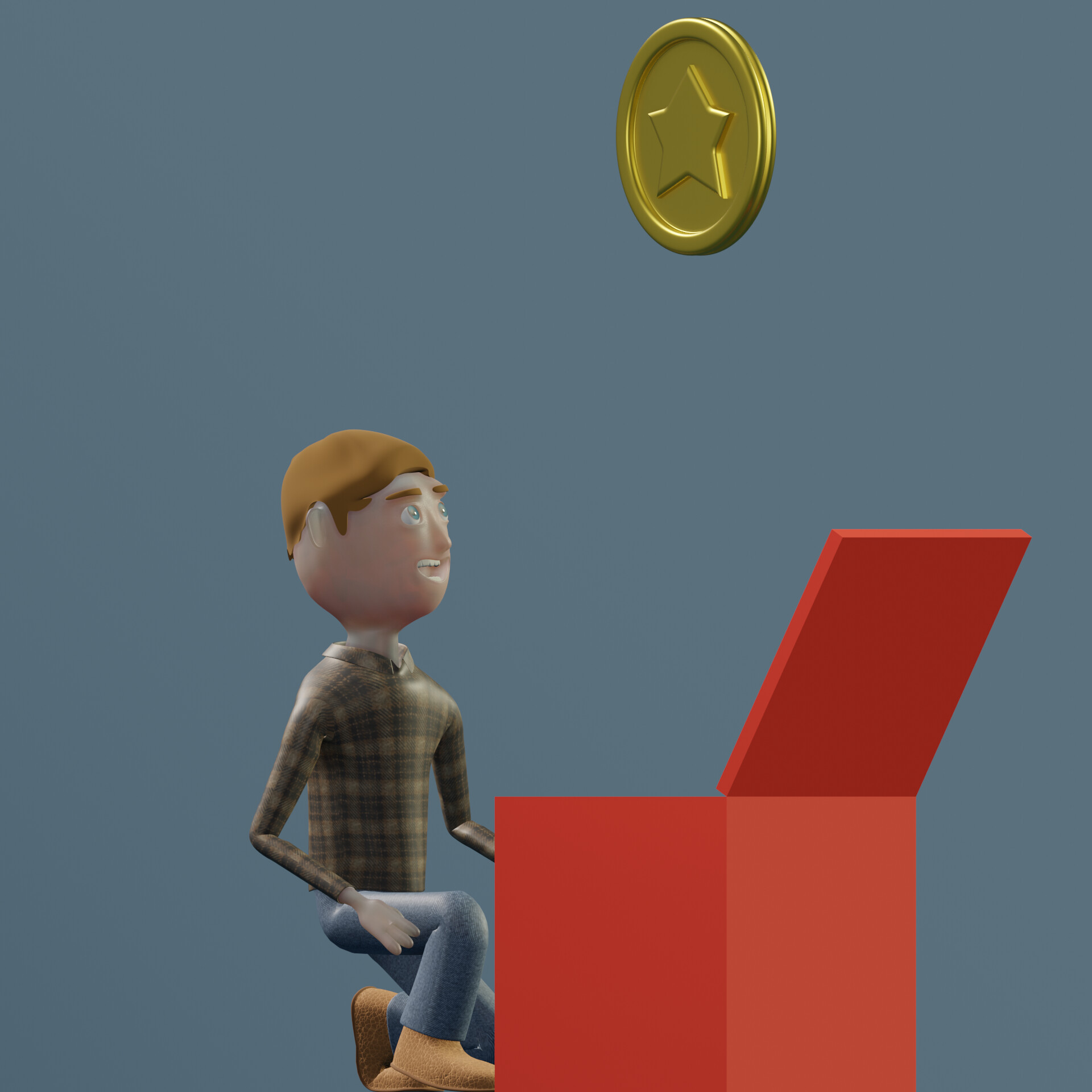 ArtStation - Cartoon Human Character - 3D Model and Animation