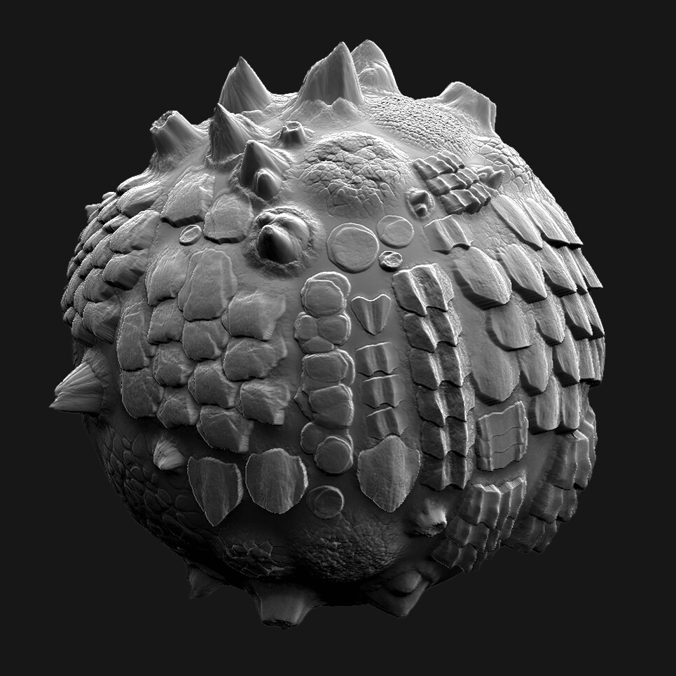 ArtStation - SD-Zbrush|Skin and scales alphas