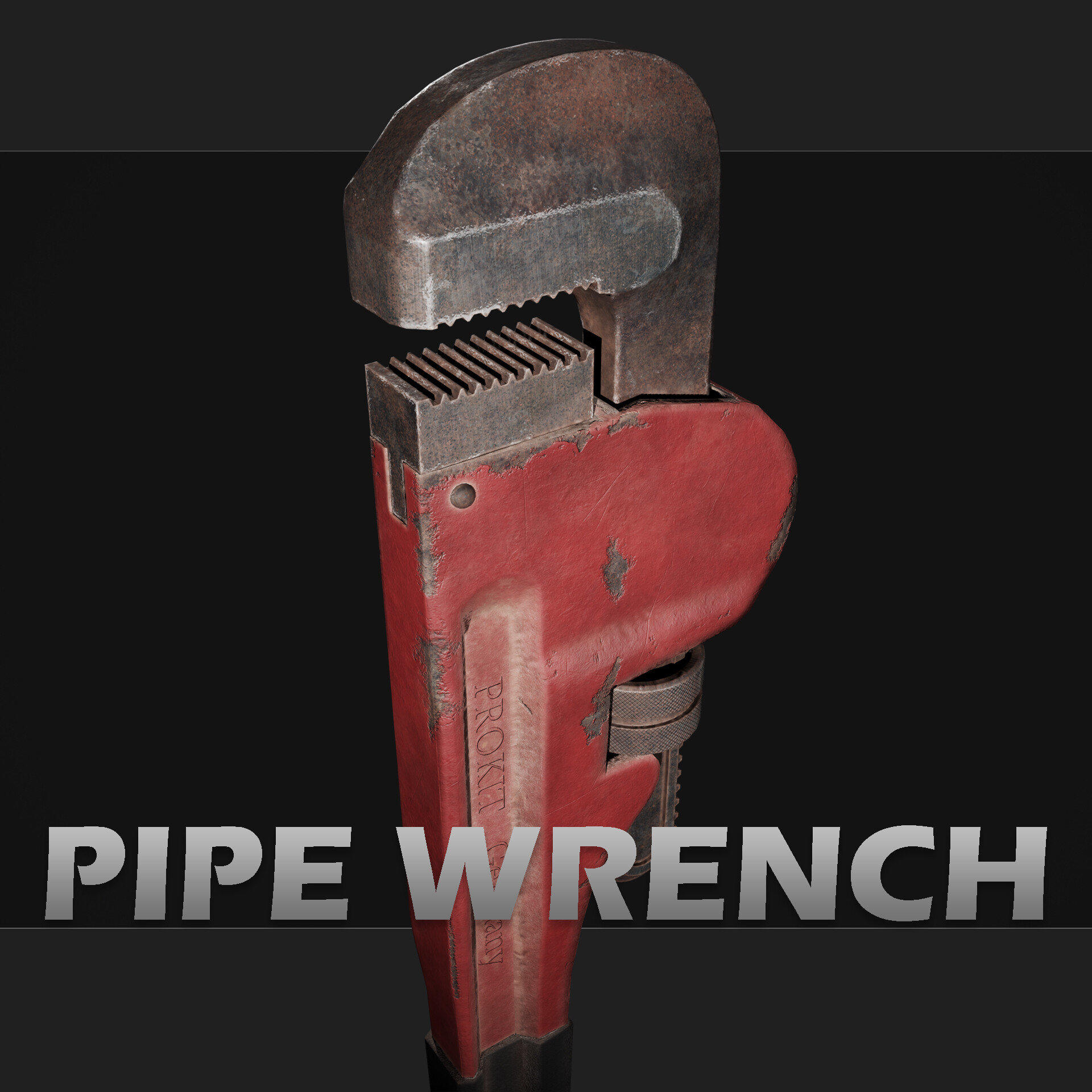 ArtStation - Rusty Pipe Wrench