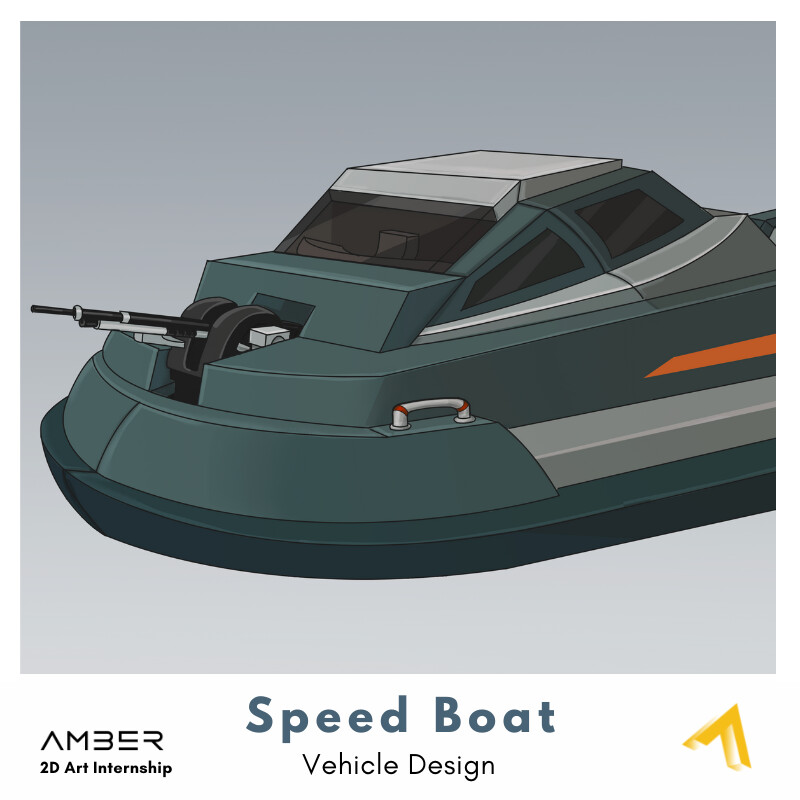 ArtStation - Futuristic Speedboat - Vehicle Design