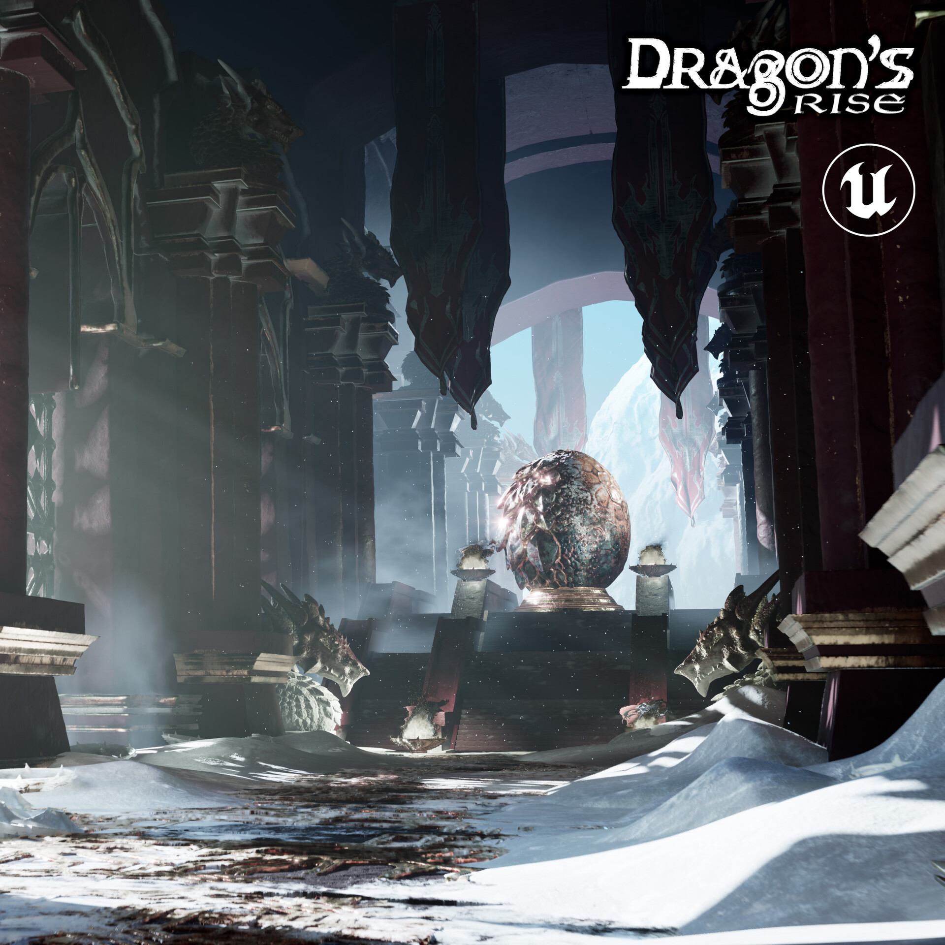 ArtStation - Dragon's Rise Challenge: The Draconian Temple
