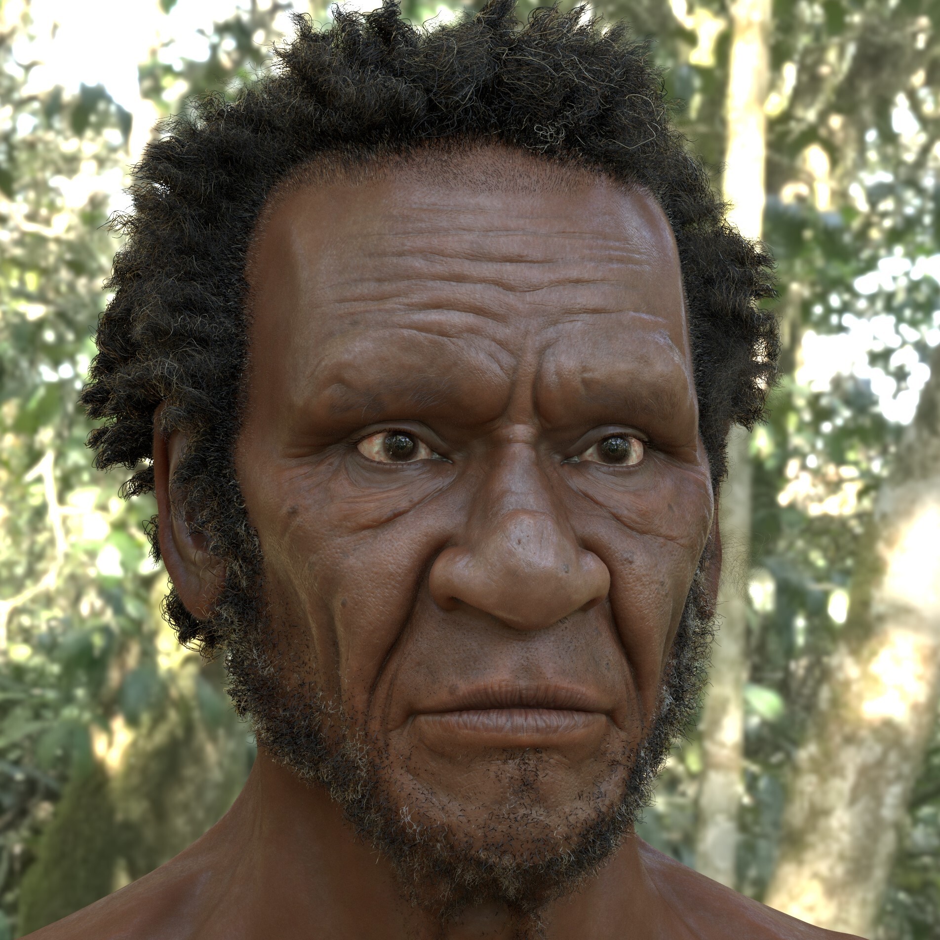 ArtStation - Man from Dani tribe