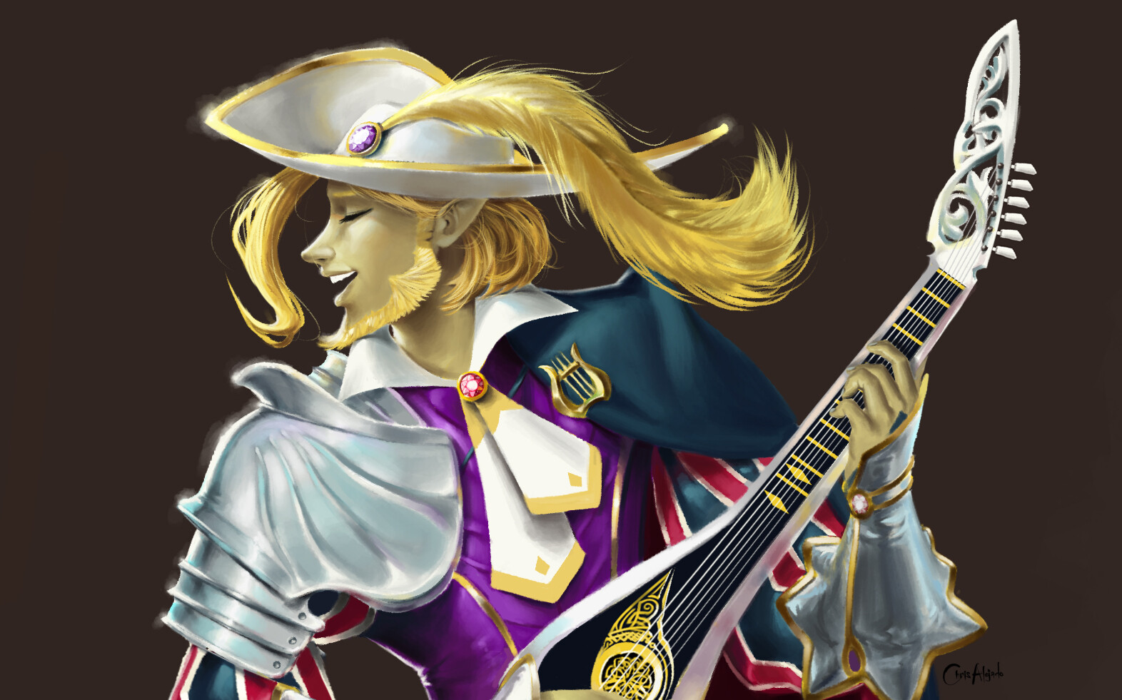 ArtStation - Elven Bard for DND