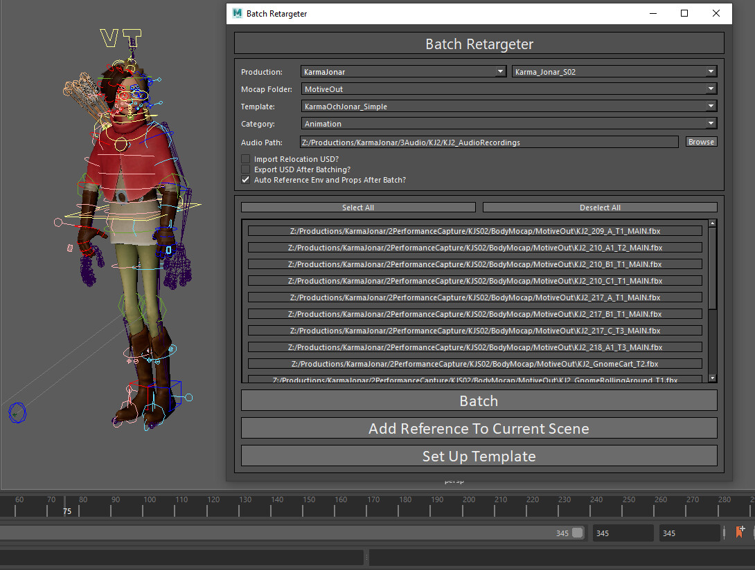 ArtStation - Batch Retargeter from Mocap