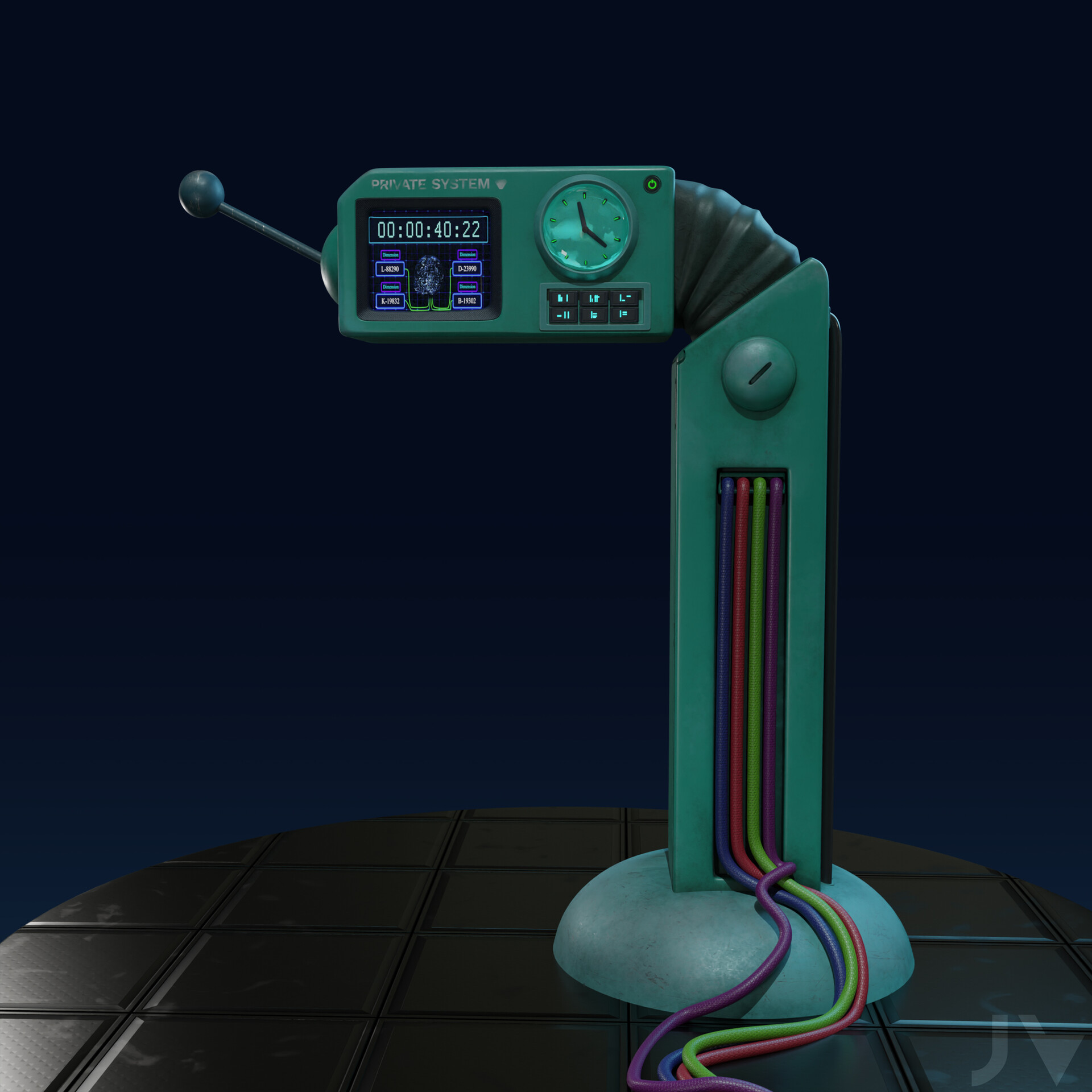 ArtStation - Timer prop for Short Film