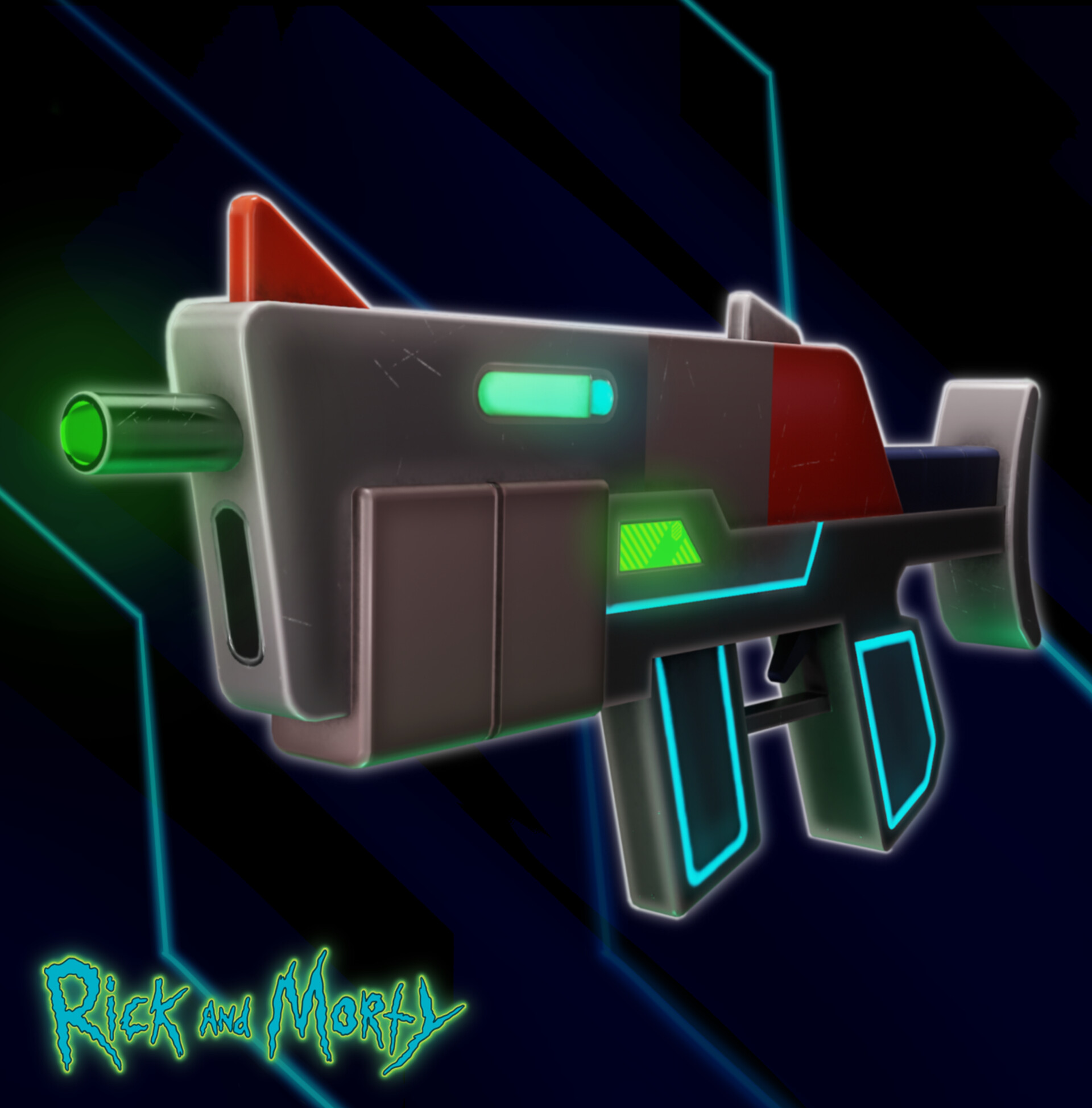 ArtStation - Rick and Morty Gun