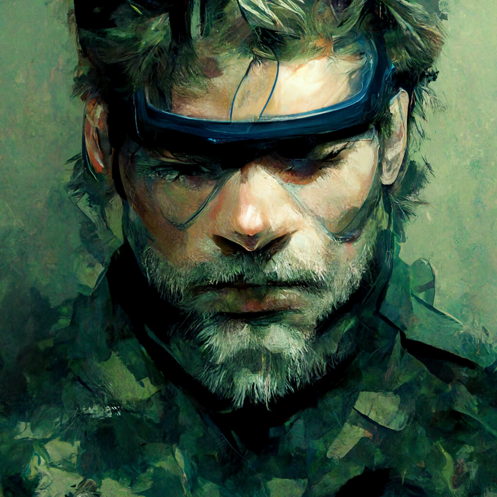 ArtStation - Metal Gear Solid 3 snake Portrait