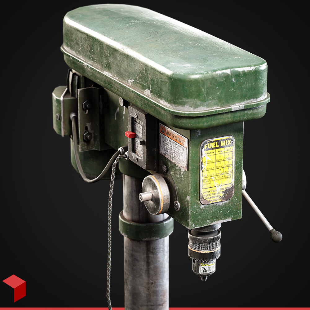 ArtStation - Vertical Drill - Full process