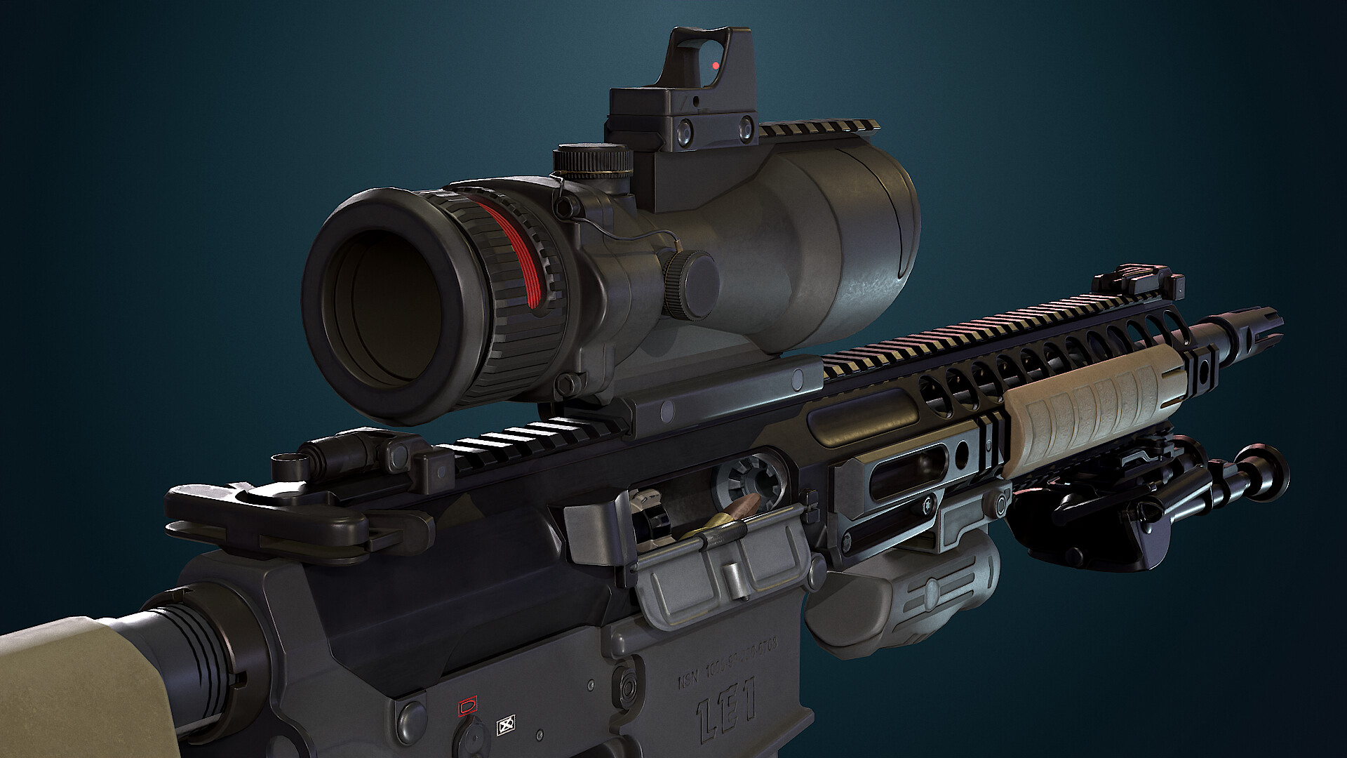 ArtStation - British Army Sharpshooter Rifle