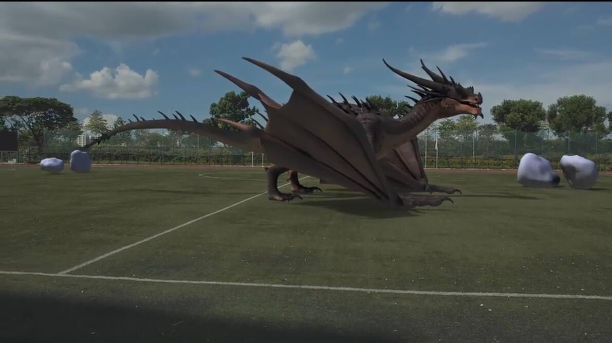 ArtStation - 3D Dragon Animation 🐲 - Matchmoving