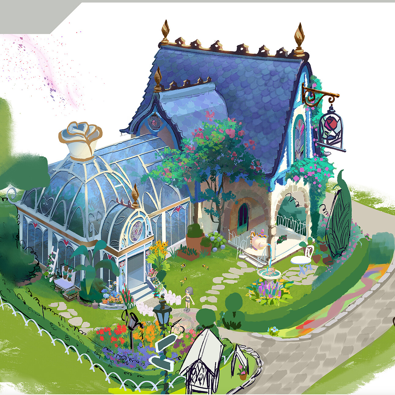 ArtStation - 花店设计