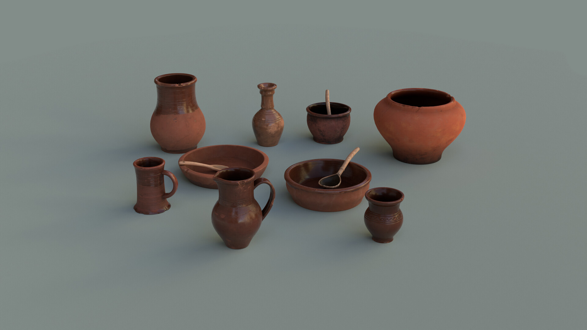 ArtStation - Pottery (Mediawall tableware)