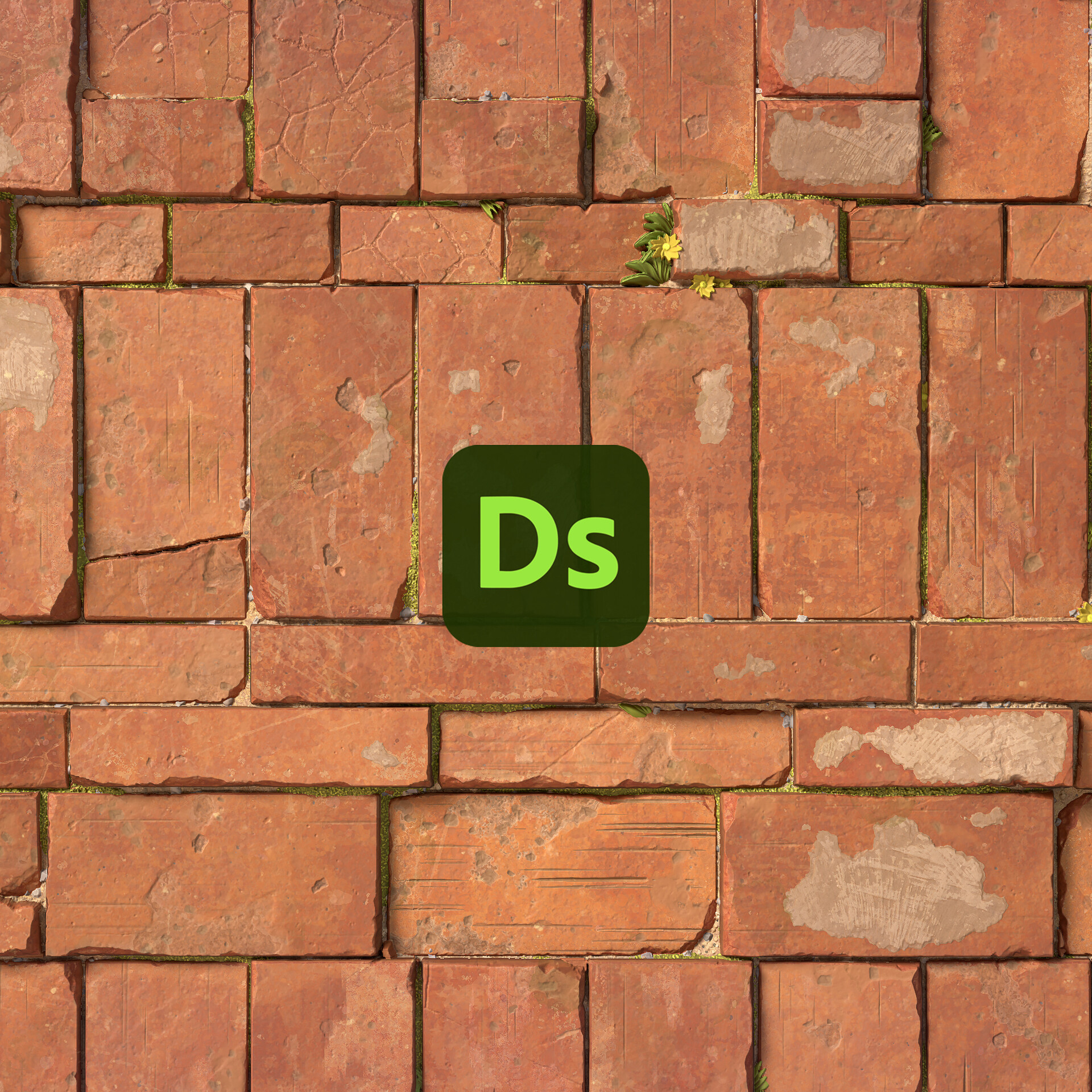 ArtStation - Stylized Subtances Floor brick