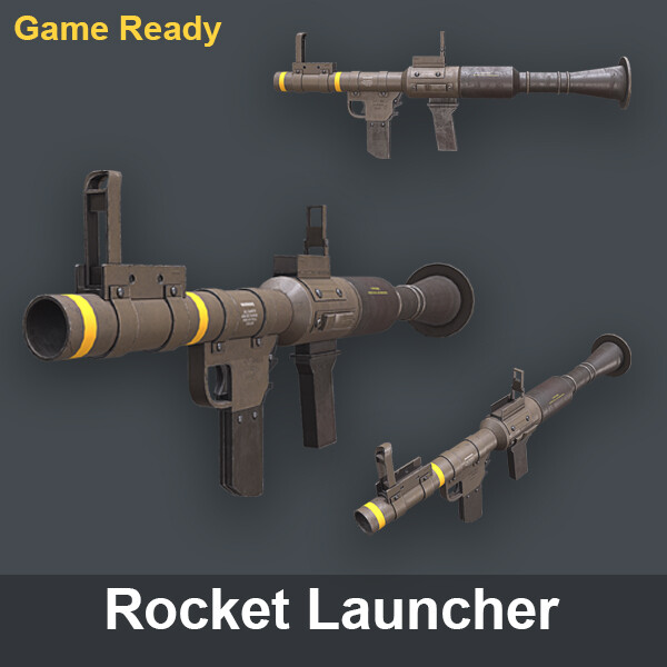 ArtStation - Rocket Launcher Game Ready 1