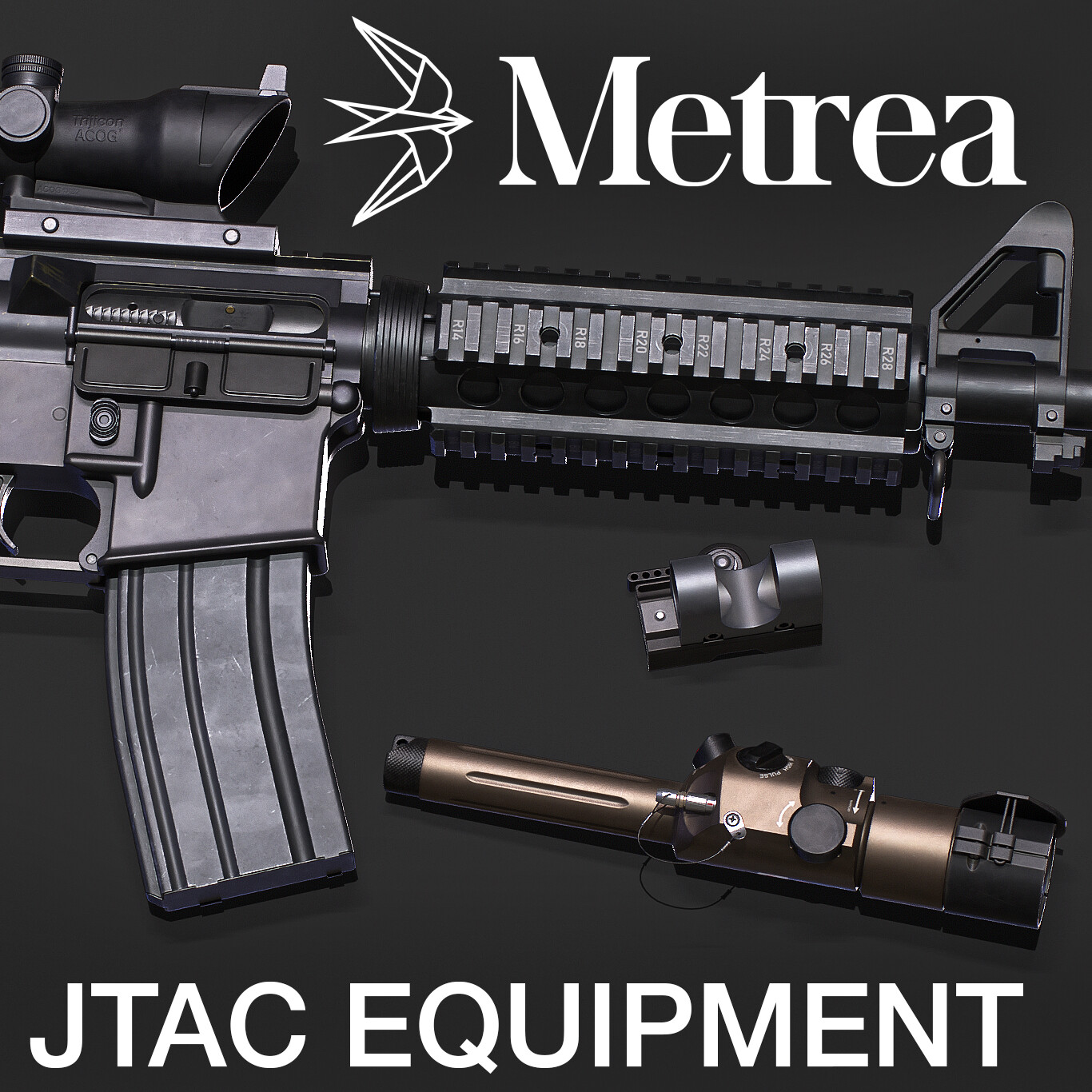 ArtStation - JTAC M4A1, Laser Pointer, and M18