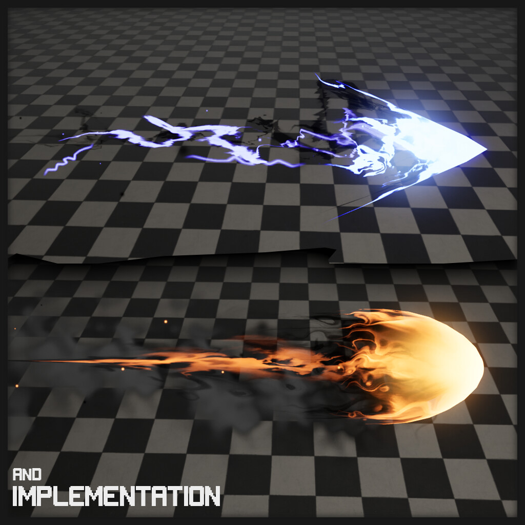 ArtStation - VFX- Lighting and Fireball Projectail