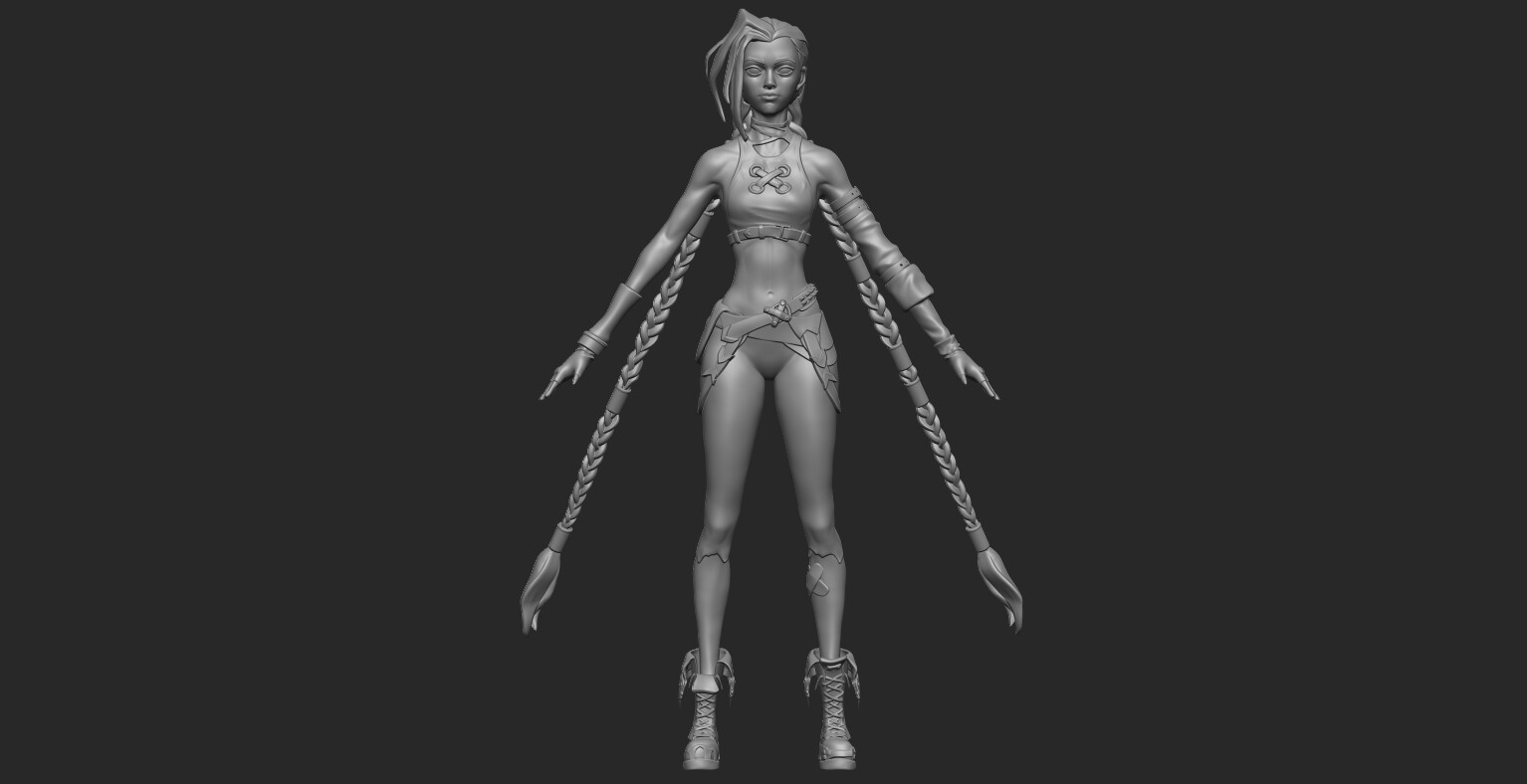 ArtStation - Arcane Jinx - Character Study Sculpt