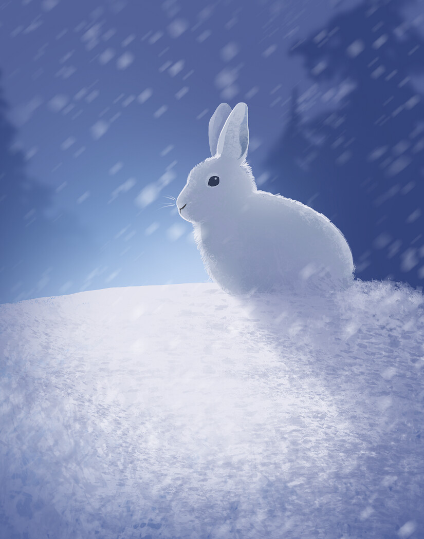 ArtStation - Snow Bun (GIF)