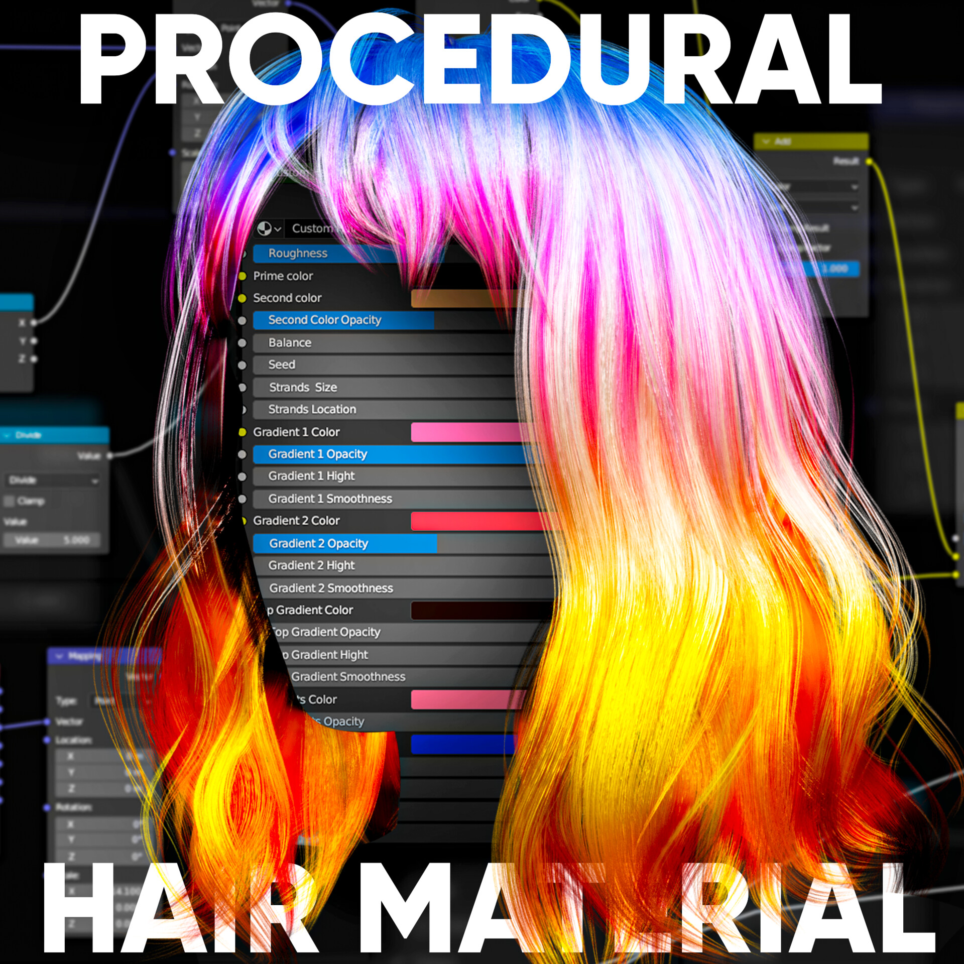 ArtStation - Custom Hair Procedural Material
