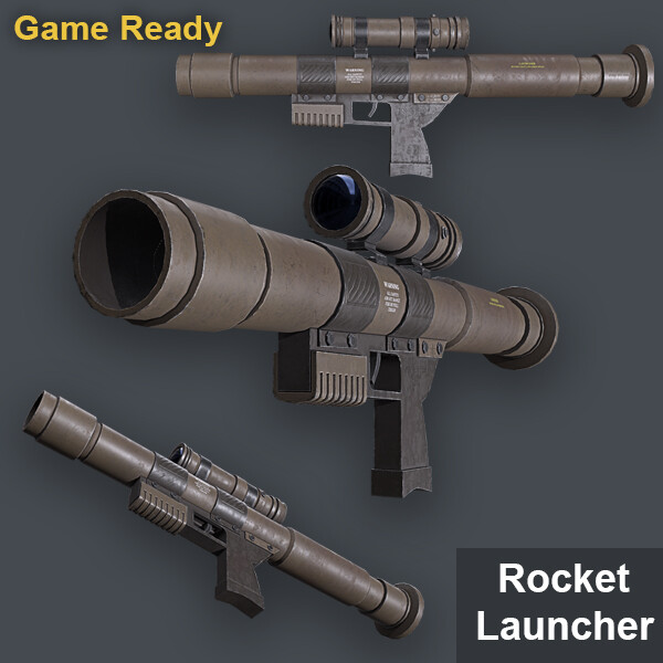 ArtStation - Rocket Launcher Game Ready 2