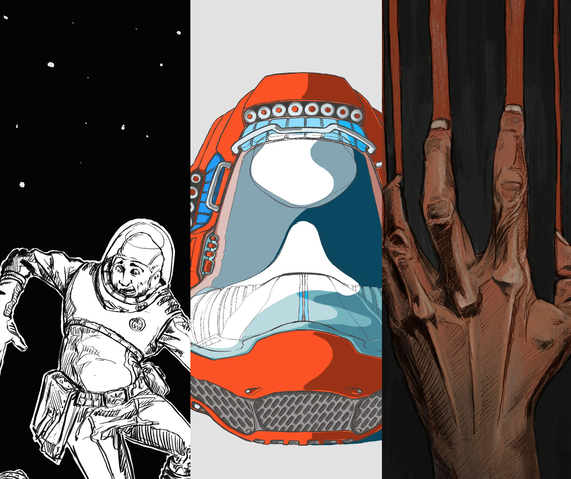 ArtStation - Inktober 2022 - different drawings