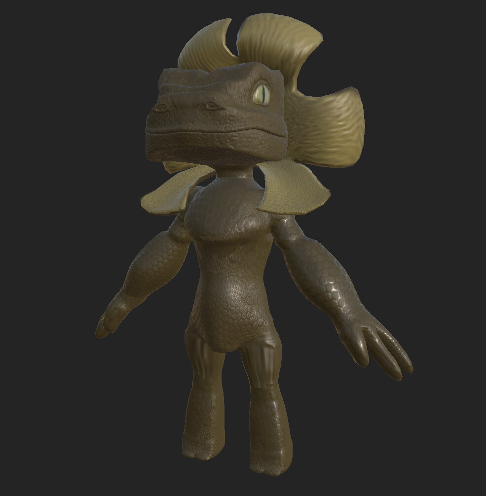 ArtStation - Frill Lizard Model