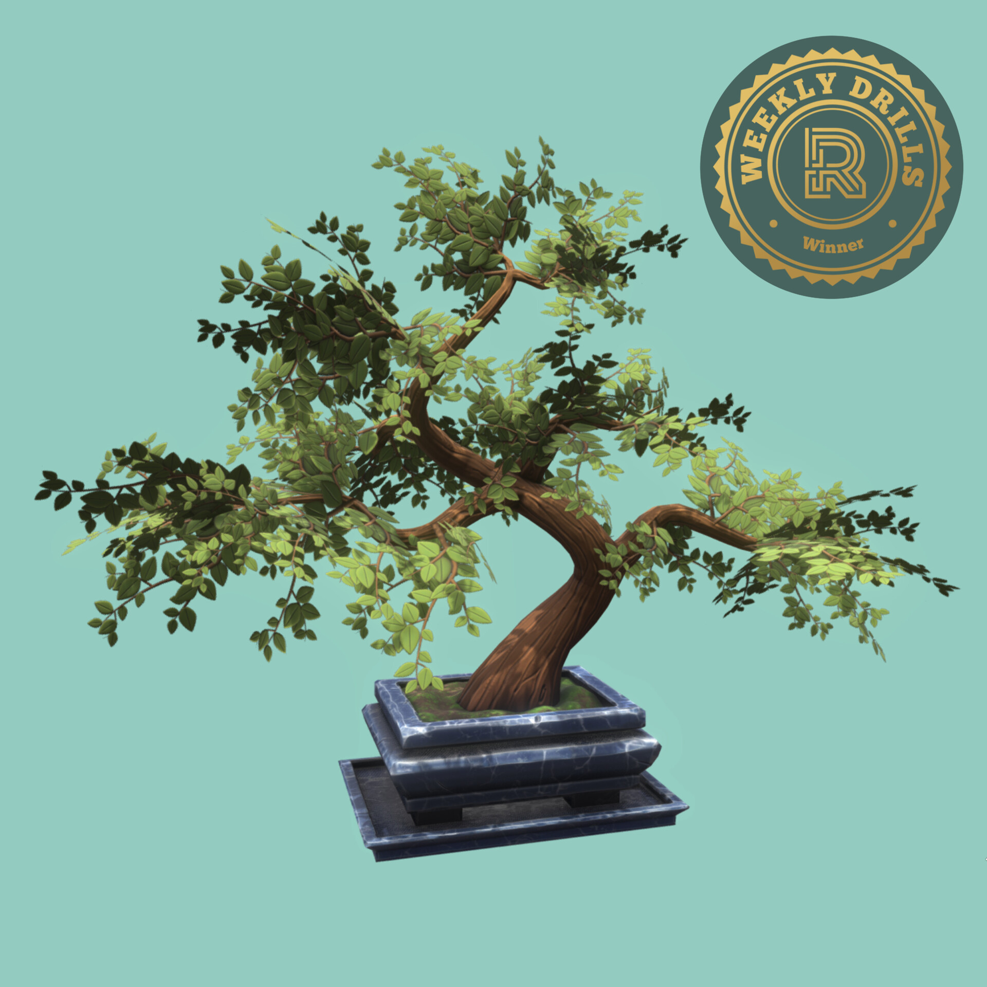 ArtStation - Potted Bonsai Tree
