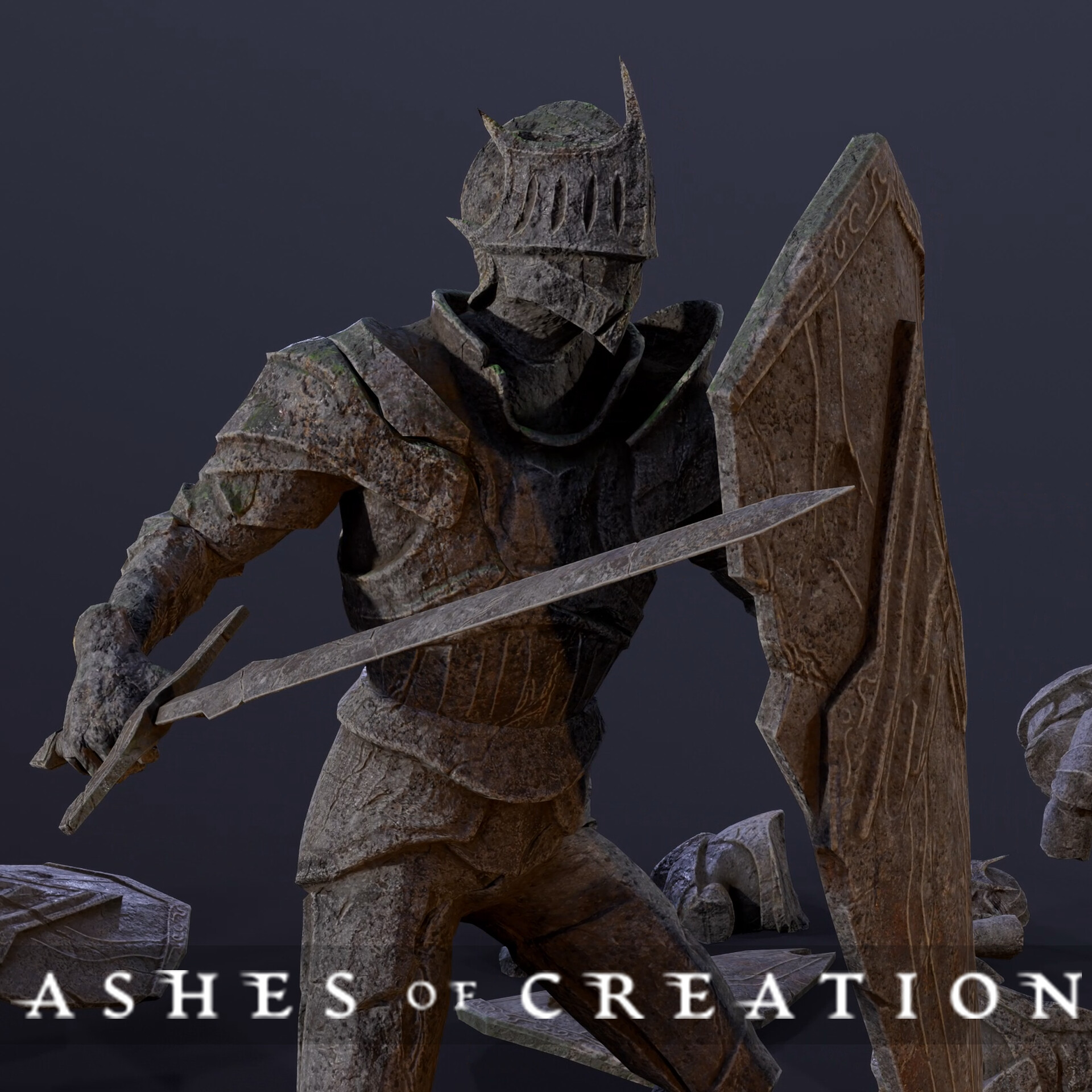ArtStation - Ashes of Creation - Living Statue Knight