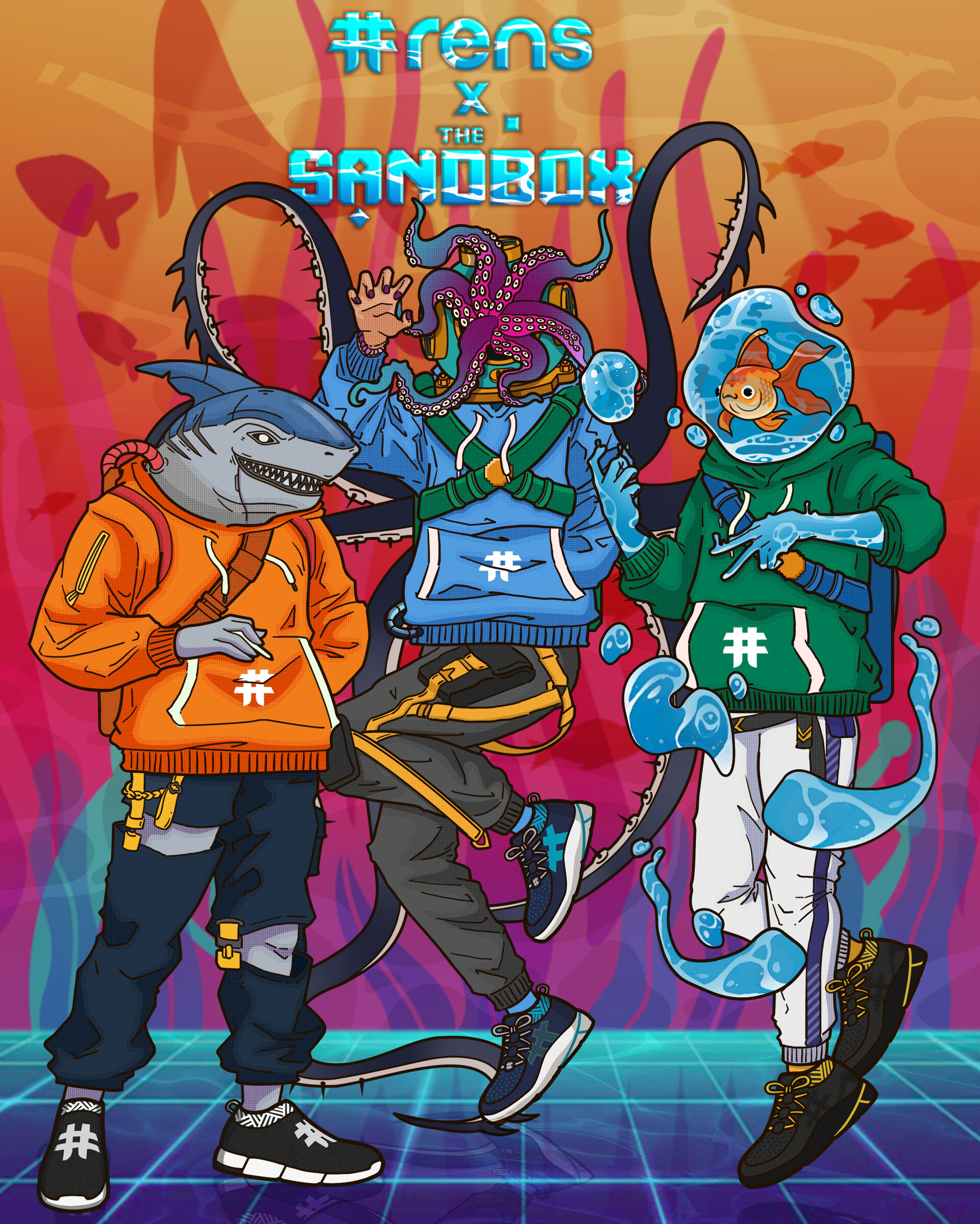 ArtStation - Rens x Sandbox - NFT Aqua art