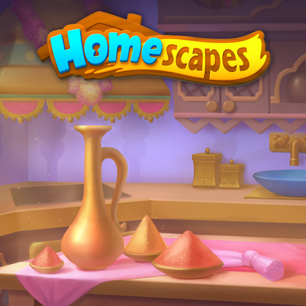 ArtStation - Homescapes Match 3 Background art [Playrix]