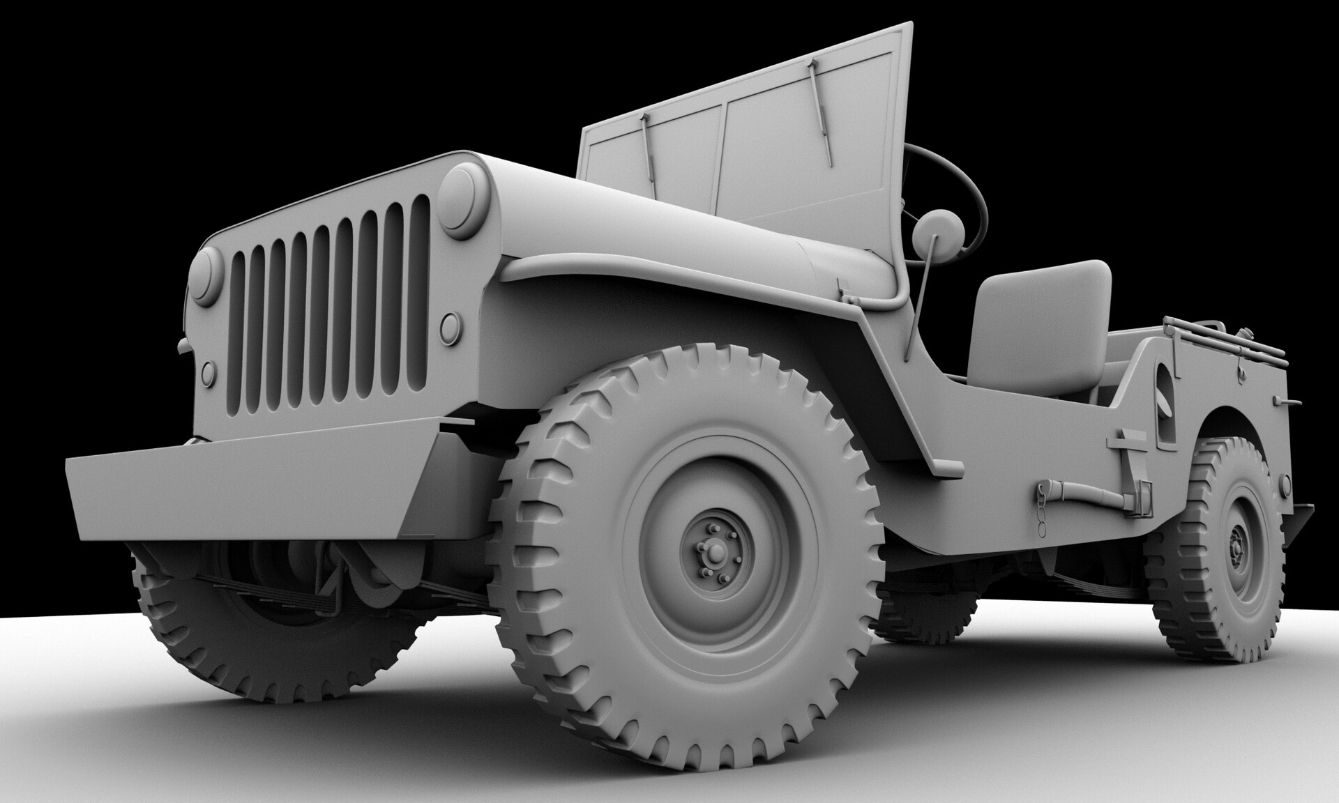 ArtStation - Low Poly Jeep