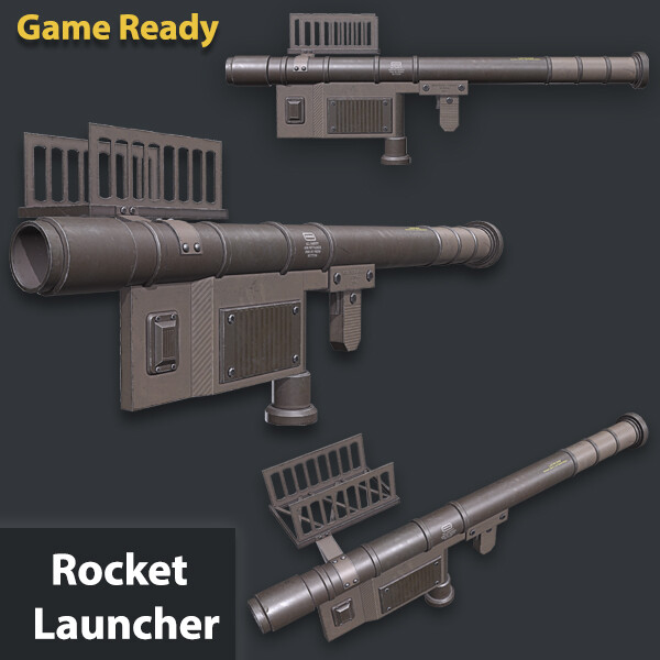 ArtStation - Rocket Launcher Game Ready 3