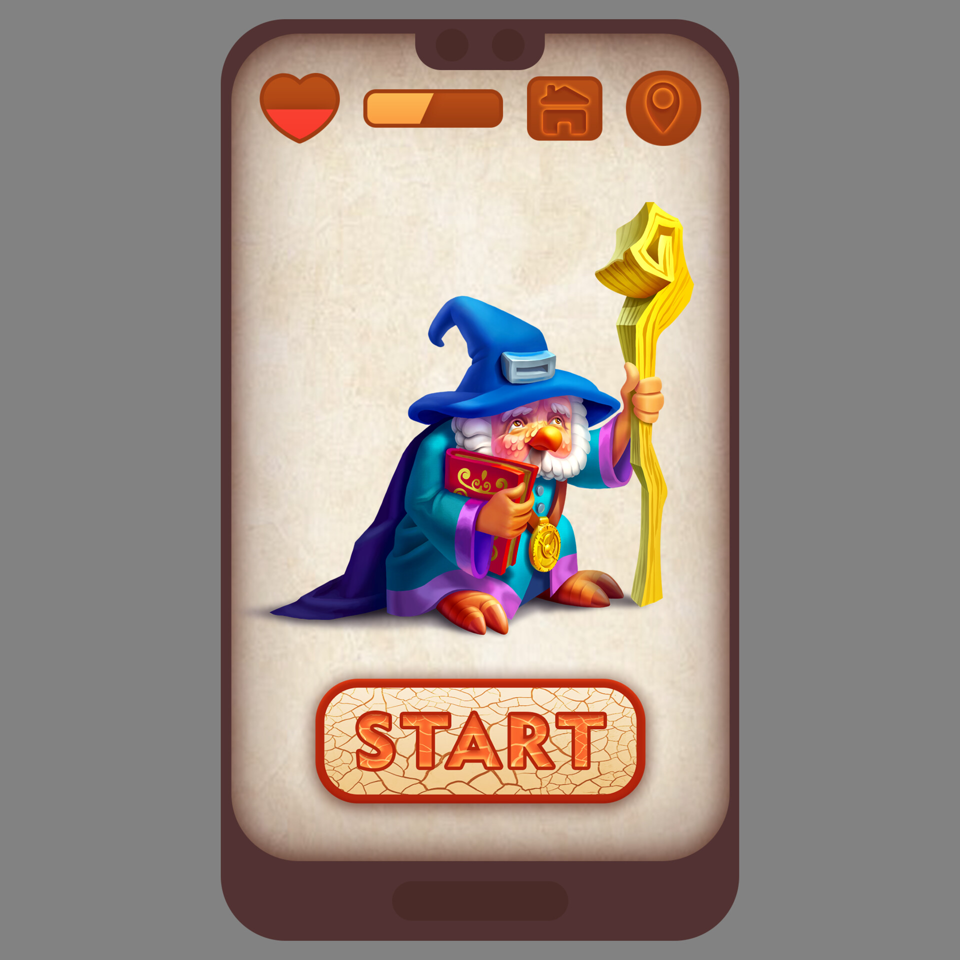 ArtStation - Mobile Application Design "Old Owl"