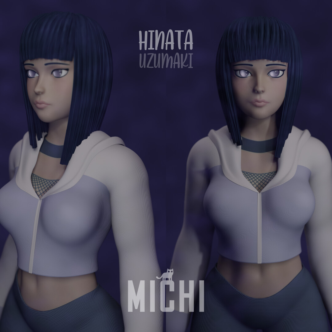 ArtStation - Blender - Character Hinata Uzumaki