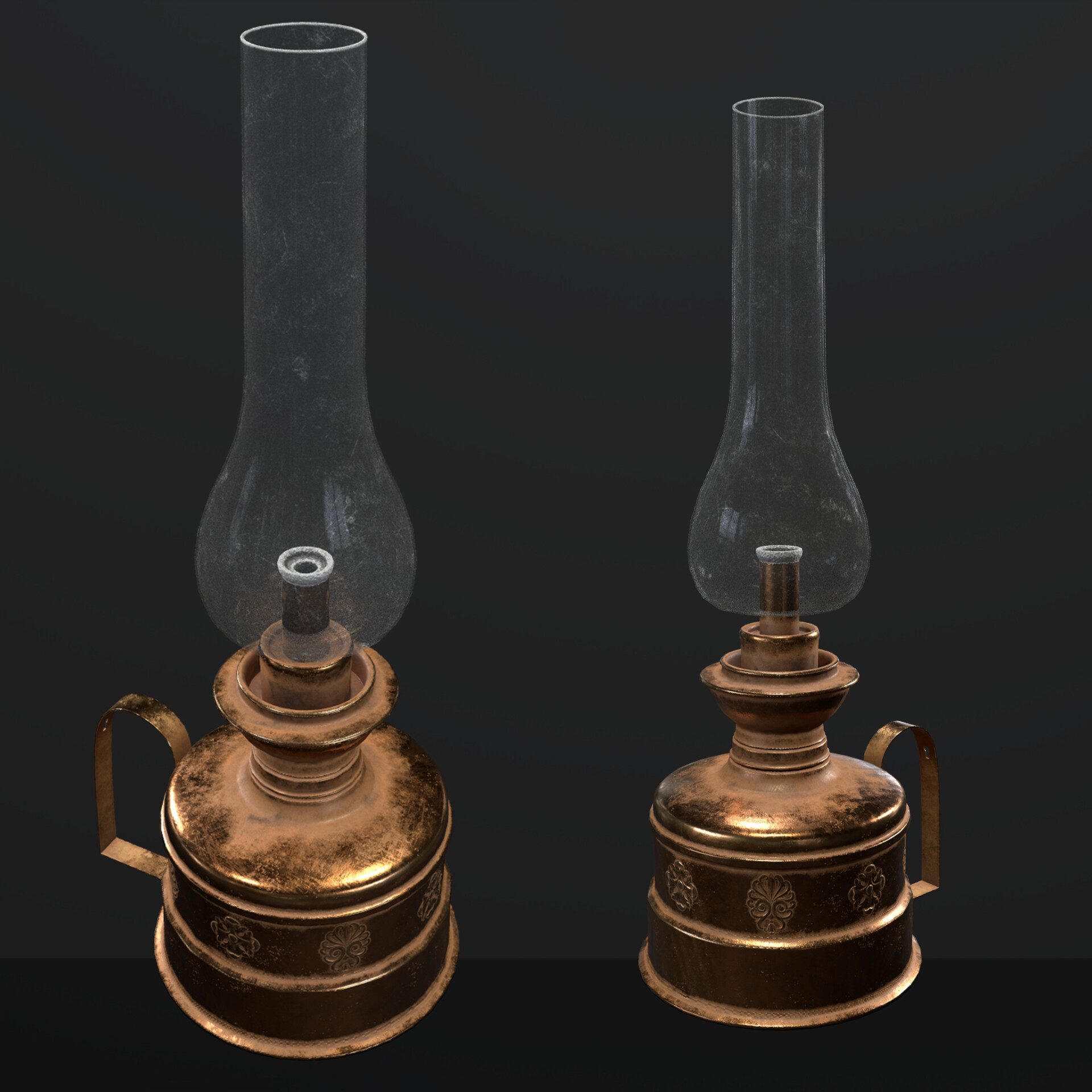 ArtStation - Old Gas Lamp