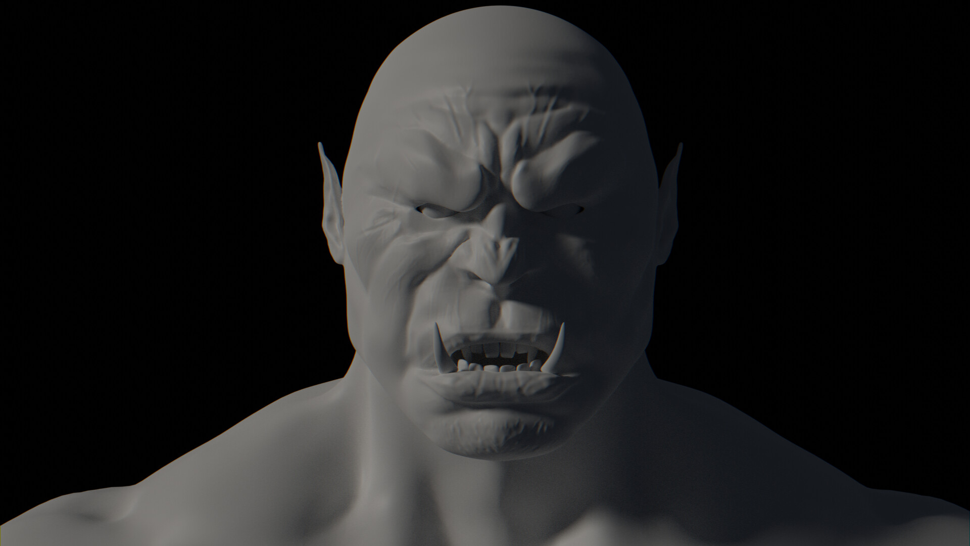 ArtStation - Orc Statue