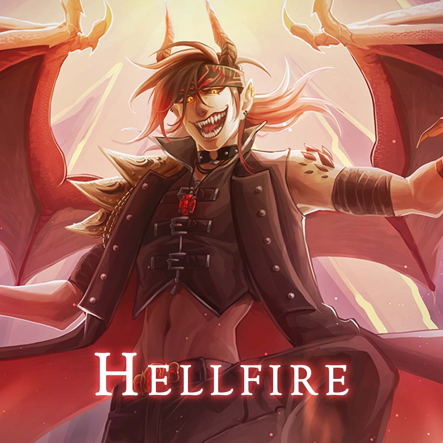 ArtStation - Hellfire (Original Character Splash Art - Xardex Hollenfeuer)