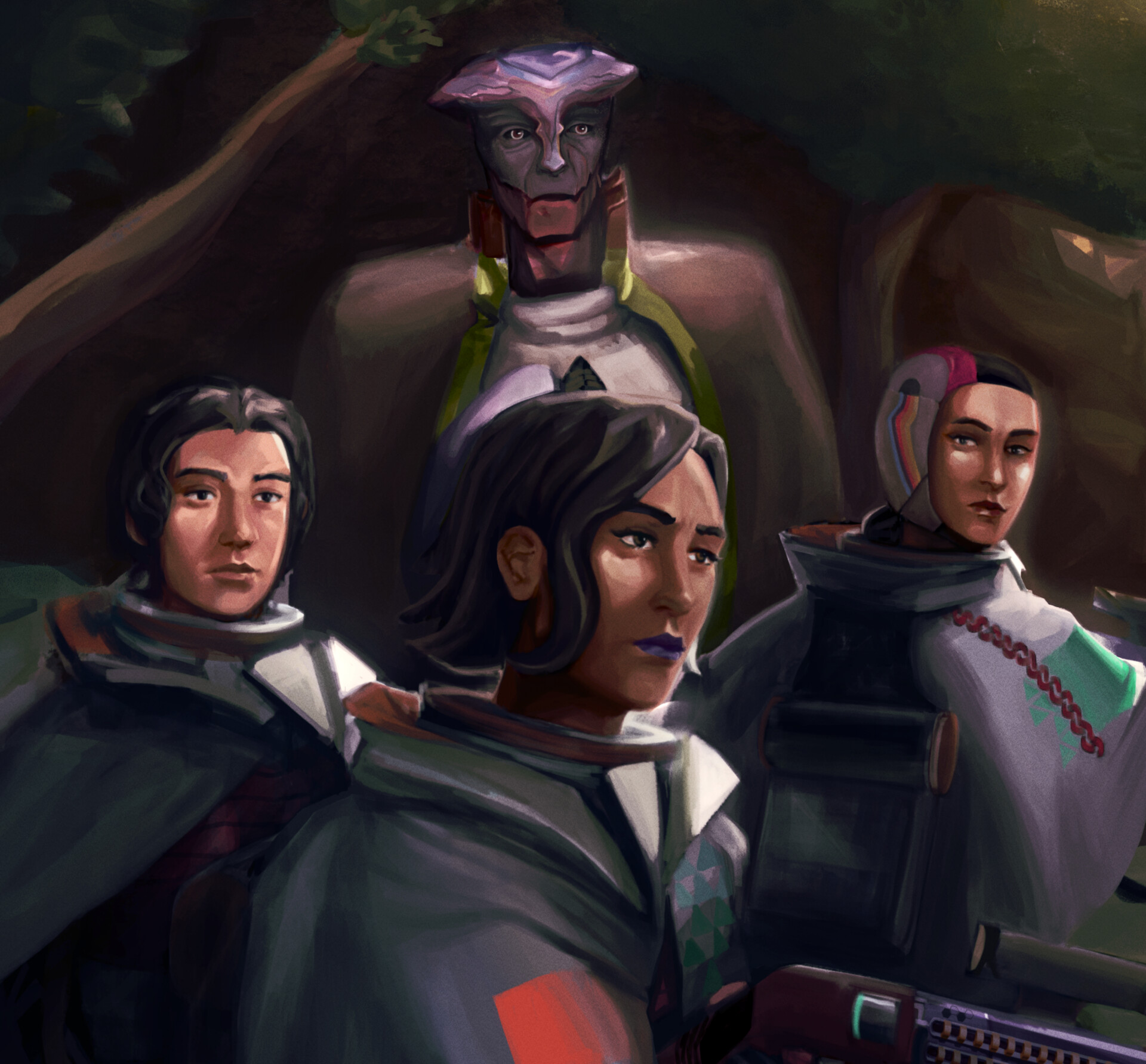 ArtStation - Through a Glade in The Ever-forest