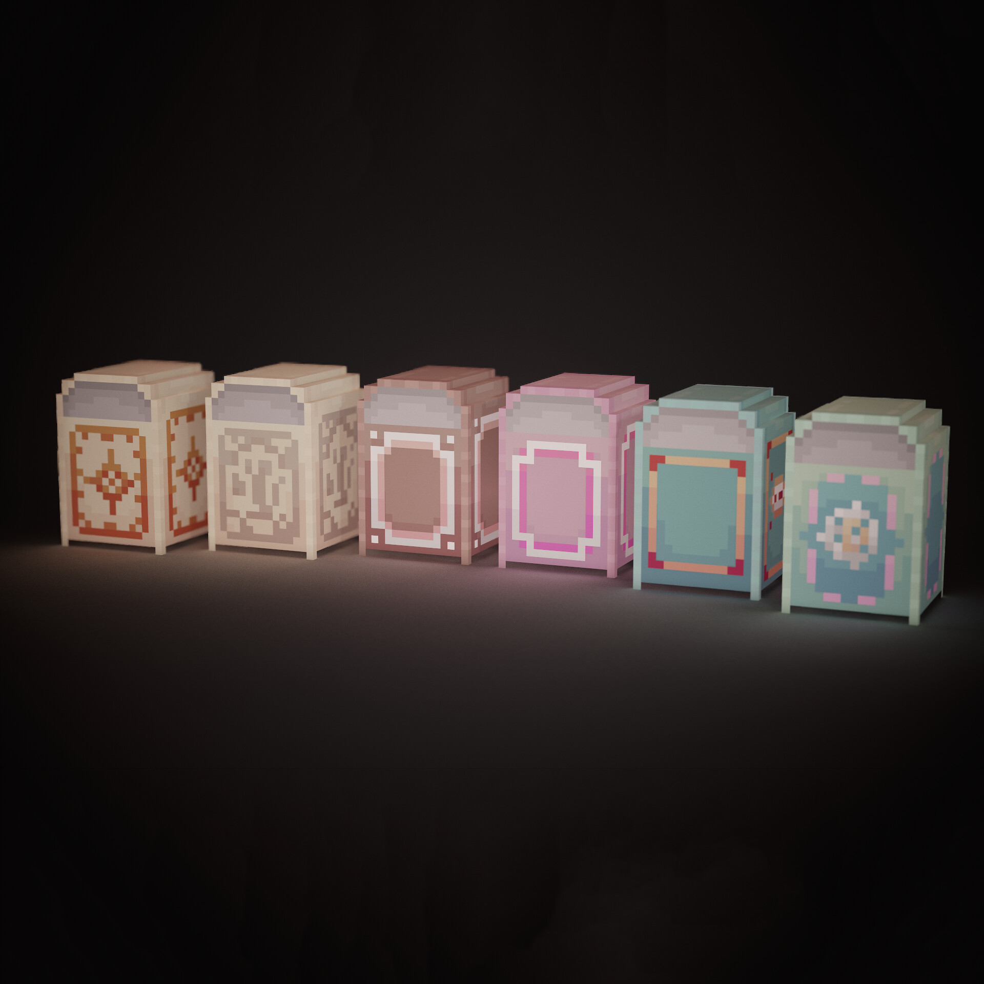 ArtStation - Disneyland Paris Trash Cans - Minecraft 3D Models