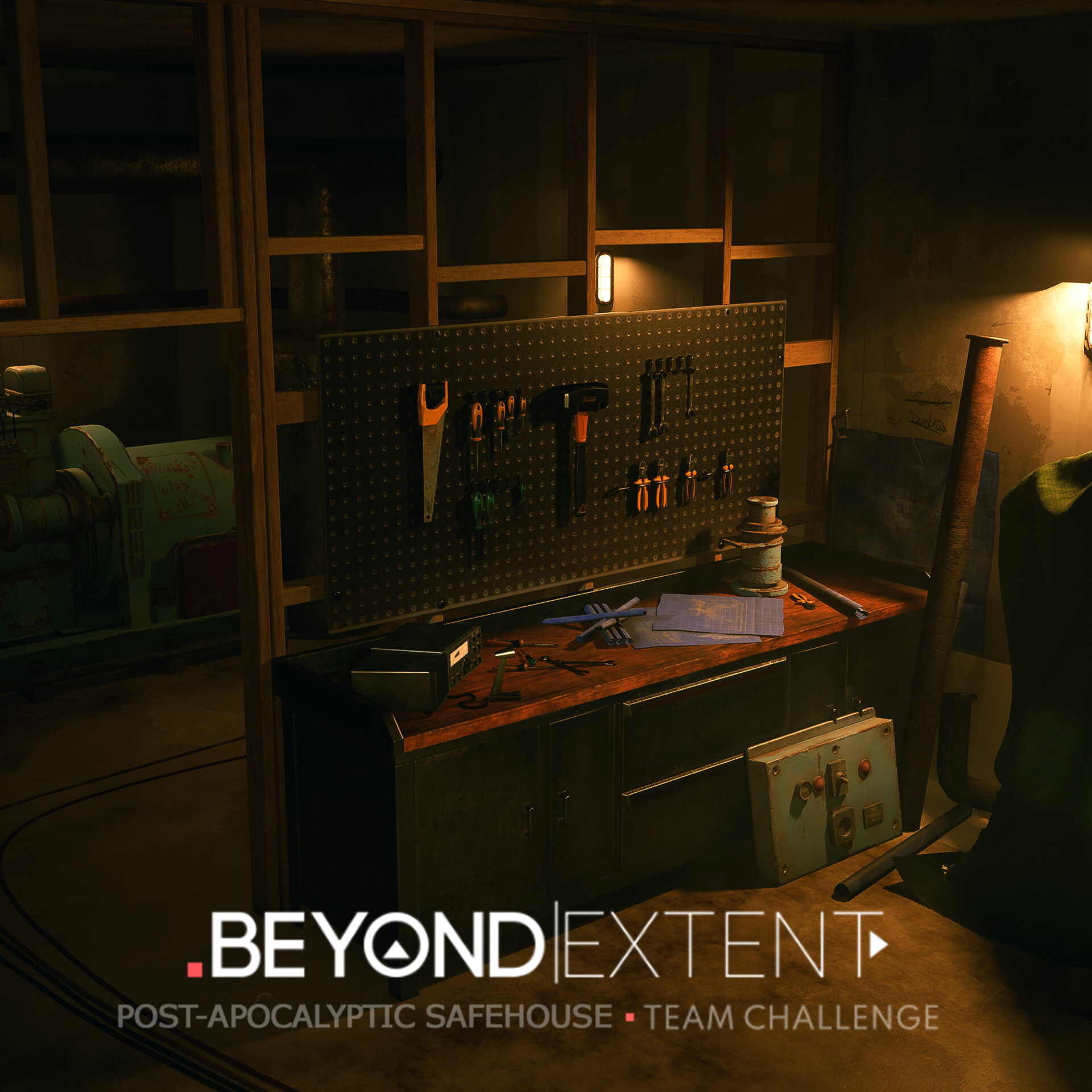 ArtStation - Post Apocalyptic Safehouse. Beyond Extent community challenge