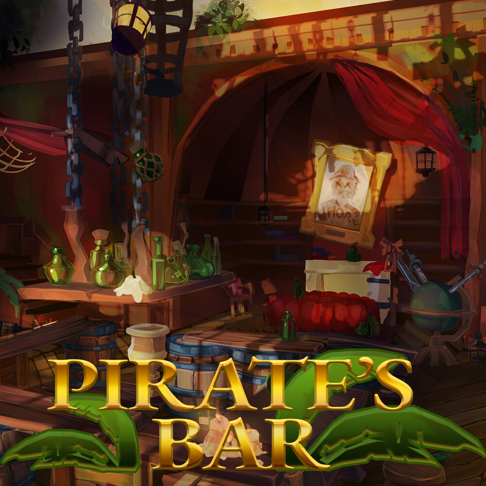 ArtStation - Pirate's Bar [School Project] 2D